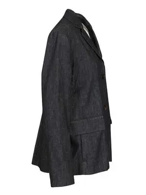 Max Mara Leone Stretch Denim Jacket - Blue