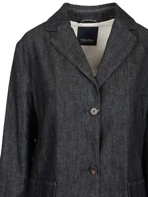 Max Mara Leone Stretch Denim Jacket - Blue