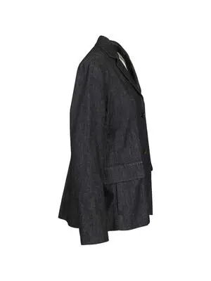 Max Mara Leone Stretch Denim Jacket - Blue