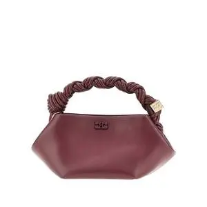 GANNI Recycled Leather 'bou' Mini Bag - Red