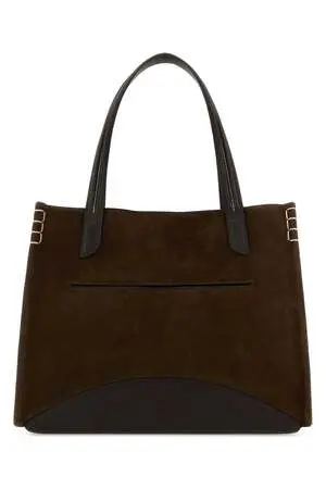 JW Anderson Suede Loafer Shopping Bag - Brown