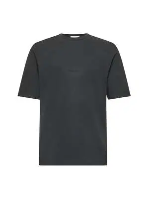 Saint Laurent Black Cotton T-shirt - Multicolor