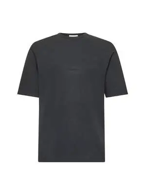 Saint Laurent Black Cotton T-shirt - Multicolor