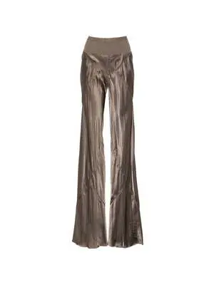 Rick Owens Bias Satin Flared Trousers