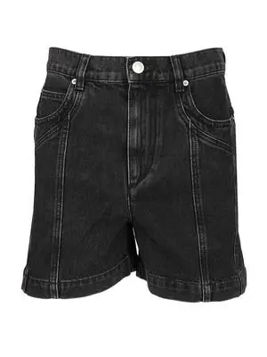 Isabel Marant Étoile Joely Cotton Denim Shorts - Black