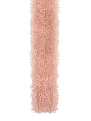 GANNI Scarf With Logo - Pink