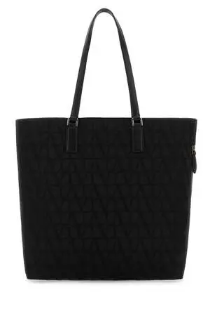 Valentino Garavani Toliè Iconographe Shopping Bag - Black