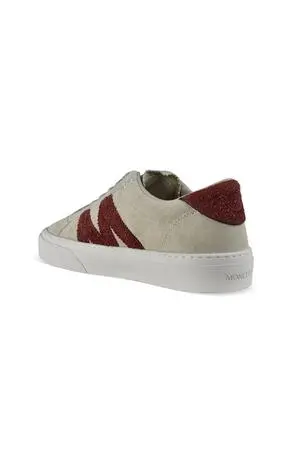 Moncler Monaco2 Suede Sneakers - Cream