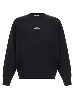 Stone Island Printed Sweatshirt - Black
