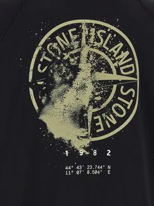 Stone Island Printed Sweatshirt - Black
