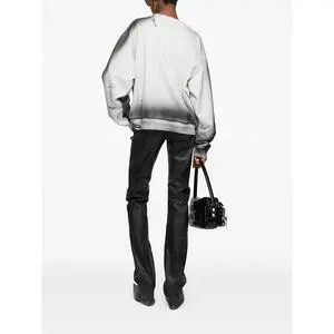 Acne Studios Graphic Print Crew Neck Sweatshirt - Gray