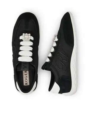 ROGER VIVIER Viv Low Suede Sneakers