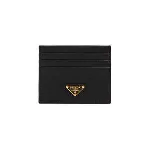 Prada Leather Card Holder - Black