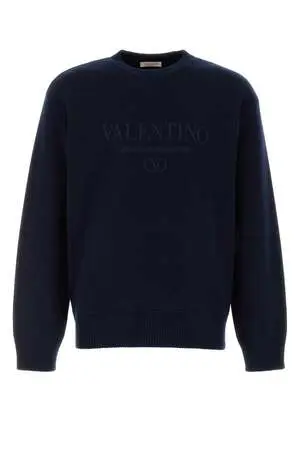 Valentino Garavani Dark Wool Sweater - Blue