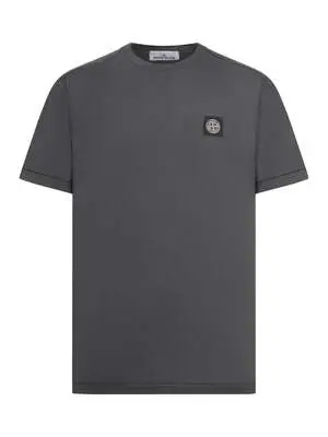 Stone Island Short-sleeve T-shirt With Compass Patch - Multicolor