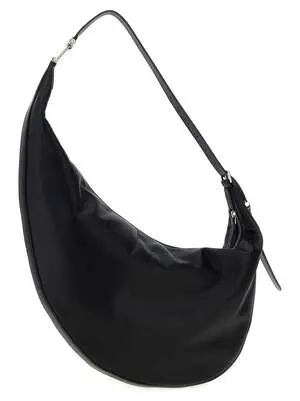 Marni Hobo Small Leather Shoulder Bag - Black