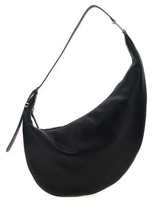 Marni Hobo Small Leather Shoulder Bag - Black