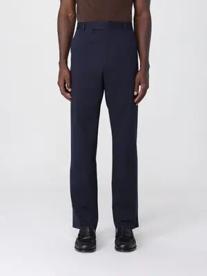 Gucci Slim Fit Cotton Twill Chino Trousers With Slash Pockets - Blue
