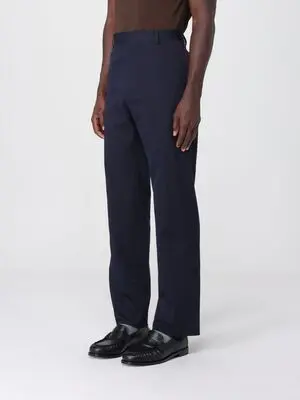 Gucci Slim Fit Cotton Twill Chino Trousers With Slash Pockets - Blue
