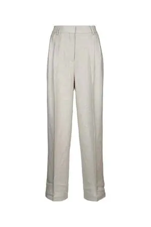 TOTEME Double-pleat Straight Trousers - Multicolor
