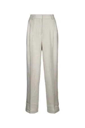 TOTEME Double-pleat Straight Trousers - Multicolor