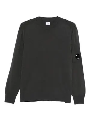C.P. COMPANY Logo Wool Crewneck Sweater - Multicolor