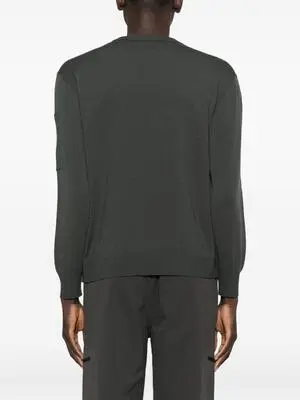 C.P. COMPANY Logo Wool Crewneck Sweater