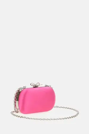 SELF-PORTRAIT Satin Clutch Bag