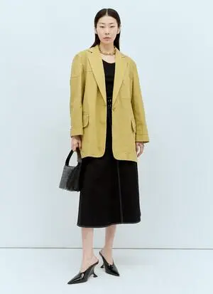 Max Mara Oversized Canvas Blazer
