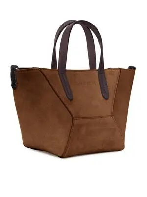 Brunello Cucinelli Mini Suede Bag With Shoulder Strap - Multicolor