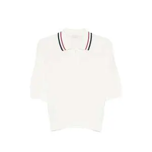 Brunello Cucinelli Neutrals Tops Polo Tops - Cream