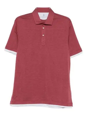 Brunello Cucinelli Silk And Cotton Polo Shirt