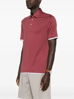 Brunello Cucinelli Silk And Cotton Polo Shirt