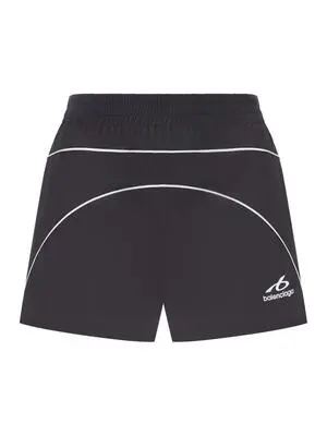 Balenciaga Soft Technical Fabric Techwear Shorts - Black