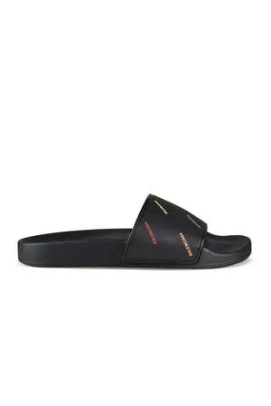 Balenciaga Rubber Slides - Black
