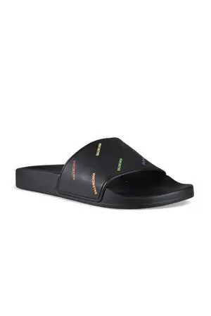 Balenciaga Rubber Slides - Black
