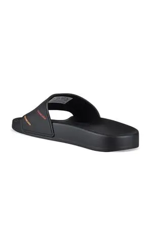 Balenciaga Rubber Slides - Black