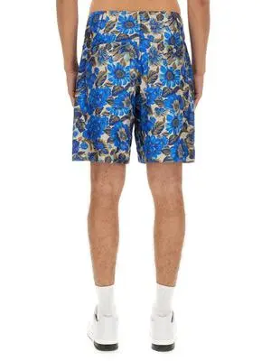 Moschino Short All Over Blue Flower