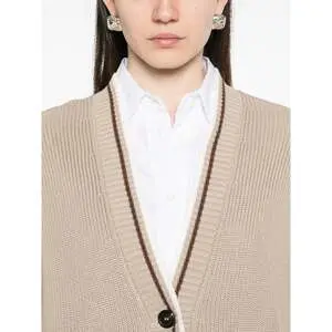 Brunello Cucinelli Neutrals Knitwear Cardigans