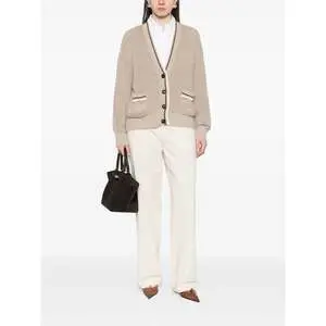 Brunello Cucinelli Neutrals Knitwear Cardigans