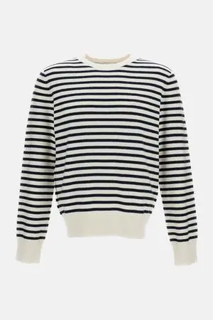 A.p.c. Striped Cotton-blend Pullover - Multicolor