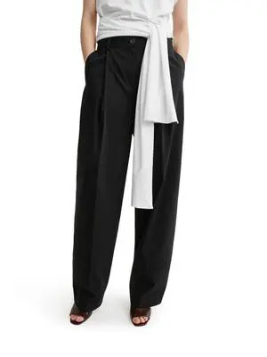 TOTEME Single-pleated Cotton Trousers