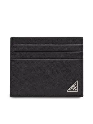 Prada Saffiano Card Holder - Black