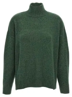 Victoria Beckham Convertible Wool-cashmere Sweater - Green