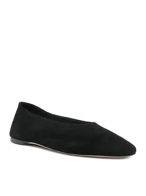 TOTEME Suede Ballerinas - Black