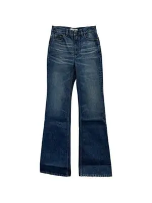 Chloé Organic Cotton High-waisted Flared Jeans - Blue