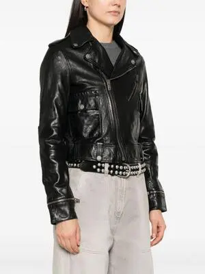 GOLDEN GOOSE Leather Jacket - Multicolor