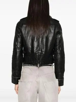 GOLDEN GOOSE Leather Jacket - Multicolor