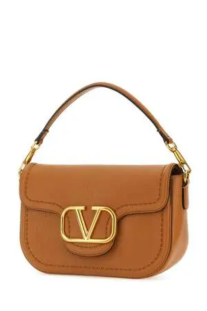 Valentino Garavani Leather Alltime Shoulder Bag - Brown