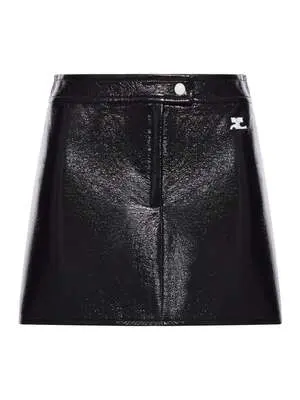 COURREGES Reedition Vinyl Mini Skirt